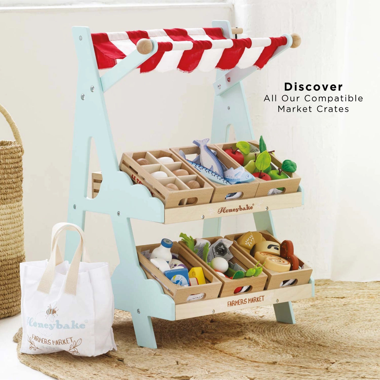 Le Toy Van- Wooden Market Stall with Accessories – Bo-Belles